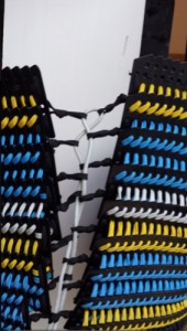 Making a Japanese Do (harness or cuirass) in the lamellar style with ...